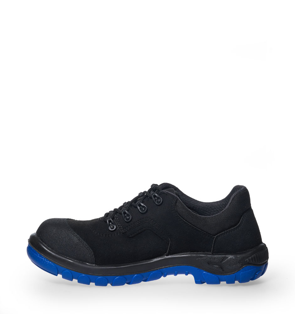 Safety Shoes BASIC 375 Protektor Black Blue Sole S1P ESD Black ...